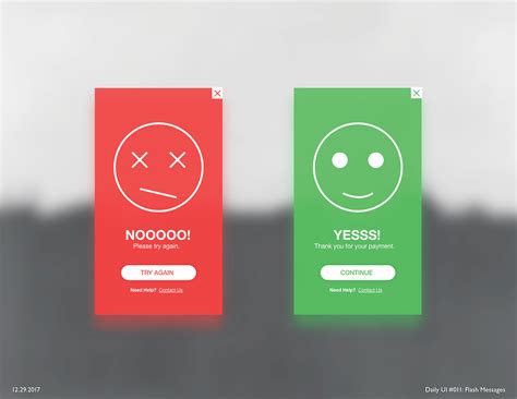 Daily Ui 011 Flash Messages On Behance