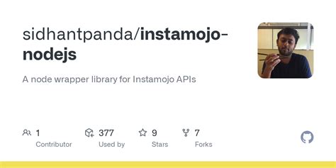 Github Sidhantpandainstamojo Nodejs A Node Wrapper Library For Instamojo Apis