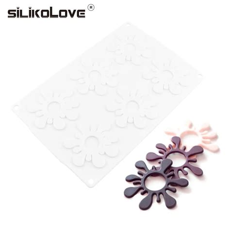 Silikolove 6 силиконовые полости форма для шоколада жаропрочная 3d