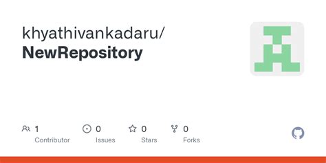 Github Khyathivankadaru Newrepository