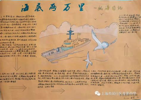 4张海底两万里航海日记思维导图简单又漂亮 学生思维导图网