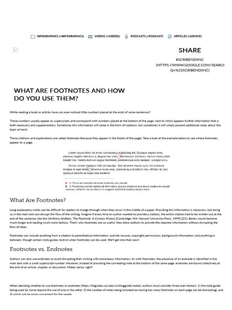 footnotes and how do you use them scribendi pdf
