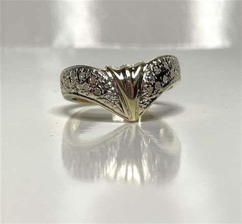 Hock Shop Marketplace 10k Yellow Gold Slave Ring With Diamonds