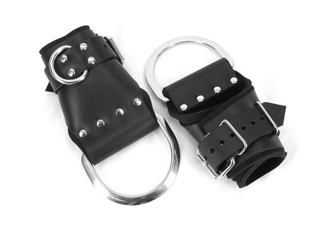 The Multi Cuff Leather Wrist Suspension Cuffs Mature Etsy