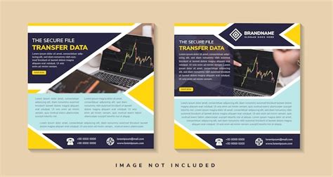 Premium Vector Editable Square Banner Template Purple Blue And