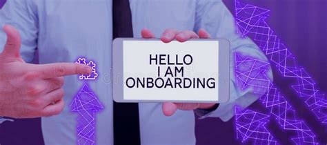 Conceptual Caption Hello I Am Onboarding Business Showcase Action Process Of Integrating A New