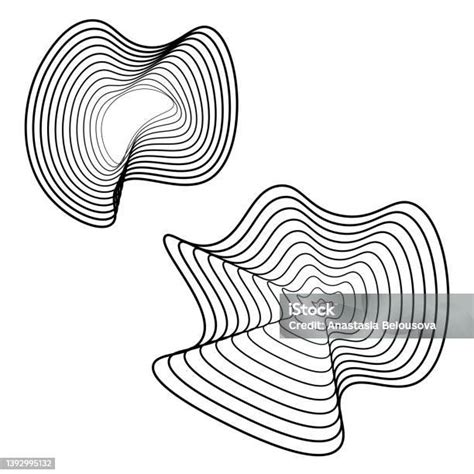 선에서 추상화 그림 동적 모양 선이있는 벡터 추상 배경 디자인을 위한 흑백 일러스트 레이 션 0명에 대한 스톡 벡터 아트 및 기타 이미지 Istock