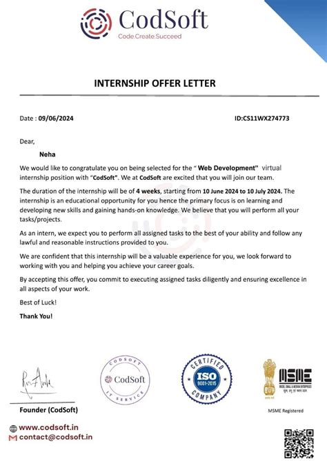 Neha Kardwal On Linkedin Webdevelopment Internship Codesoft Learningandgrowing