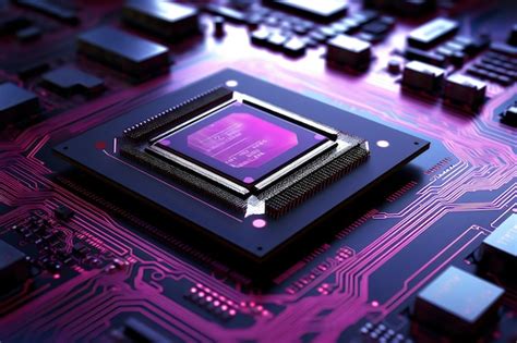 premium ai image artificial intelligence microchip background created with generative ai