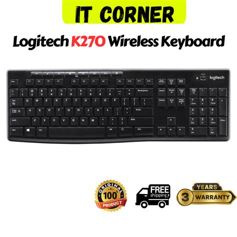 Logitech K270 Wireless Keyboard For Windows 2 4 Ghz Wireless Full