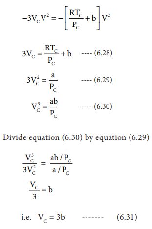 Derivation Of Critical Constants From Van Der Waals Constant