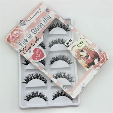 Churchf Pairs Set New Natural Long Cross Soft Flase Eyelashes