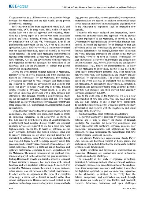 Solution A Metaverse Taxonomy Components Applications And Open