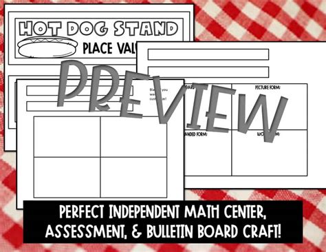 Baseball Math Place Value Craft Bundle By The Teaching Diva Corner