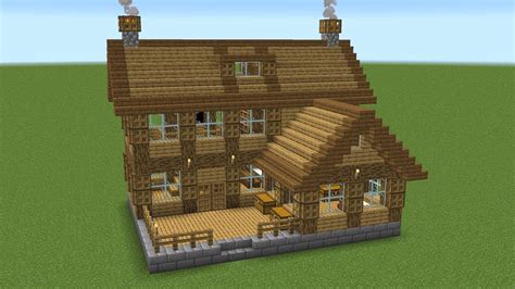 Minecraft How To Build A Wooden Starter House Youtube