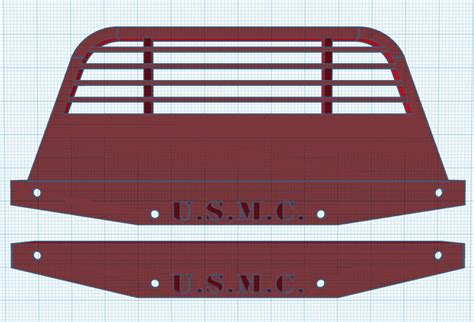 🔙 Sijat Front And Back For All Flatbed Usmc V 1 3・ Stl File For ・cults