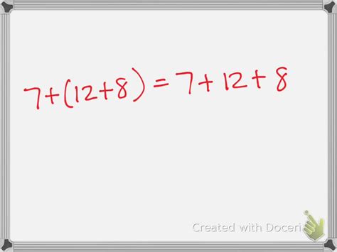 Solvedrewrite The Addition Problem Using The Associative Property Of