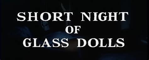 Short Night Of Glass Dolls Blu Ray Ingrid Thulin