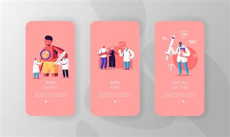 수두 모바일 앱 페이지 화면 템플릿 프리미엄 벡터