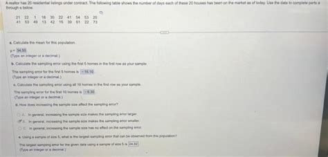 Solved B Caloulate The Mean For This Popuiaisa Y 7450 Chegg