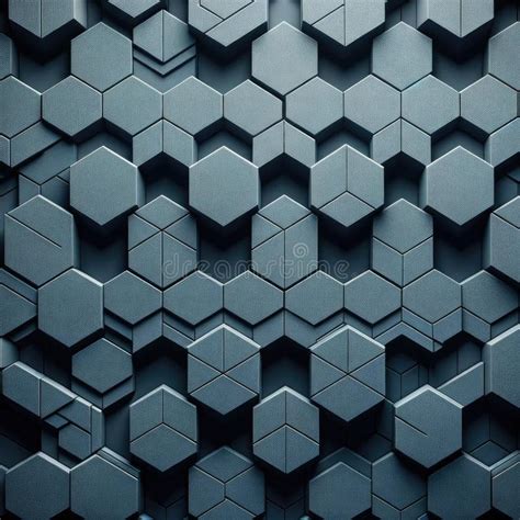 Abstract Hexagonal Pattern Texture Ai Generated Stock Illustration