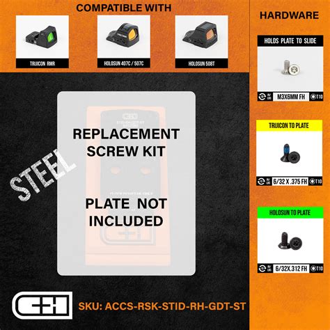 Replacement Screw Kit Stid Rh St Candh Precision Weapons