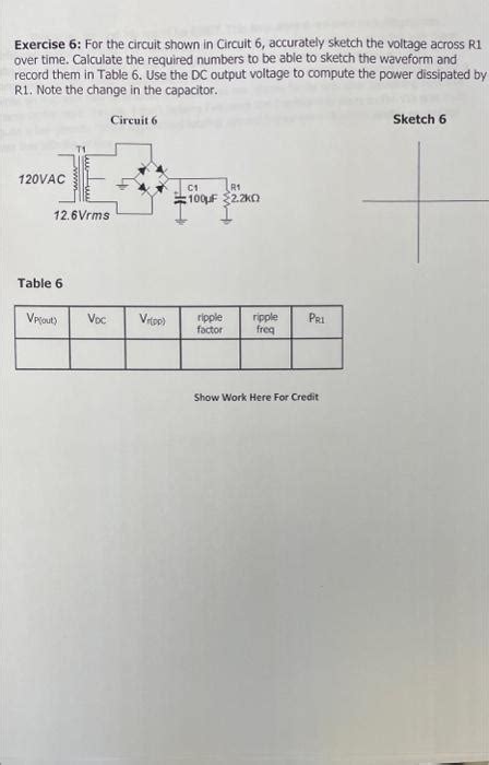 Solved Exercise For The Circuit Shown In Circuit Chegg Com