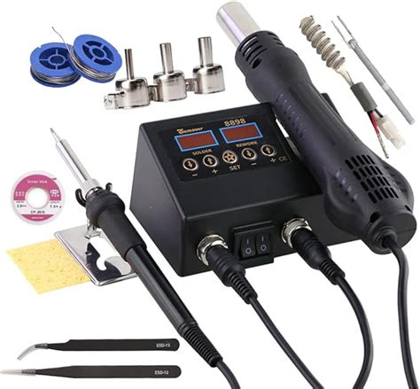 Sumsour 8898 750W Soldering Station 2 in 1 LCD Digital display Rework ...