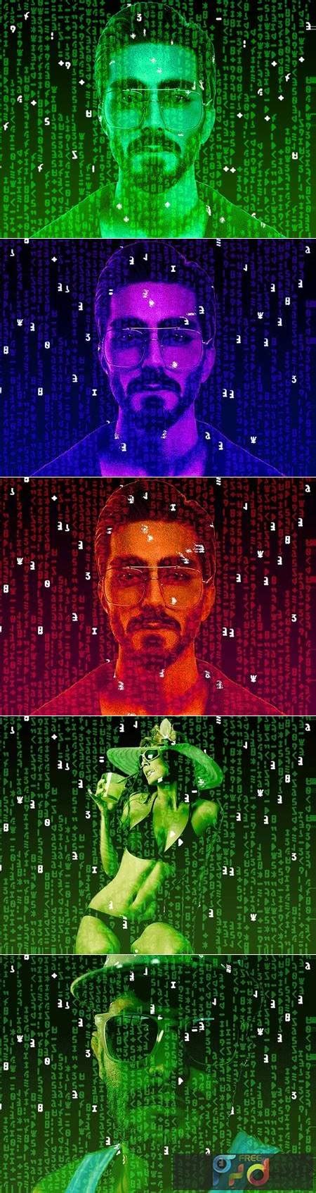 Matrix Effect  Photoshop Action 5299018 Freepsdvn