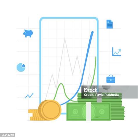 재정 Analitics 돈 비즈니스 다이어그램 그래프 차트 벡터 평면 그림 0명에 대한 스톡 벡터 아트 및 기타 이미지 0명