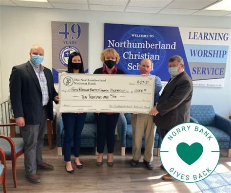 The Northumberland National Bank On Linkedin Norry Bank Gives Back