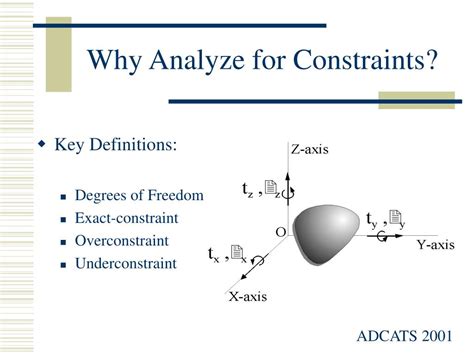 Ppt Exact Constraint Design Using Tolerance Analysis Methods Powerpoint Presentation Id 552849