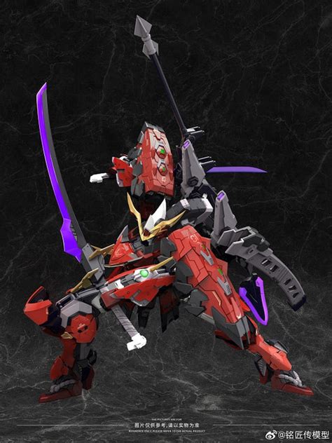 Red Samurai Mecha Taira No Kiyomori Plastic Model Kit — Ani Mecha