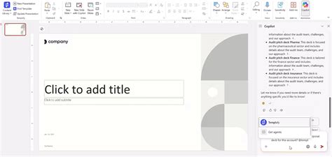How To Use The Templafy Copilot Agent For Microsoft 365 Templafy Help Center