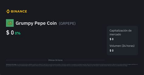 Precio Del Grumpy Pepe Coin Hoy Índice De Precio De Grpepe Gráfico