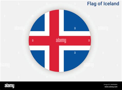 High Detailed Flag Of Iceland National Iceland Flag Europe 3d