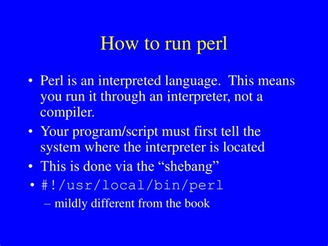 Ppt Introduction To Perl Powerpoint Presentation Free Download Id