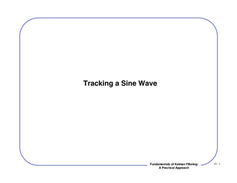 Tracking A Sine Wave