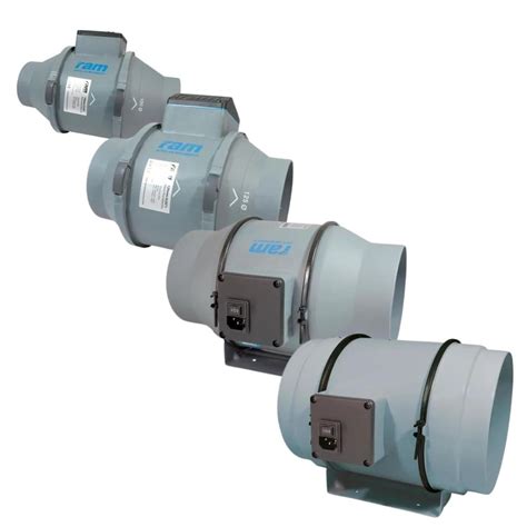 Ram Mixed Flow Inline Grow Extraction Fan 4 6 8 Hytec Hydroponics Hytec Horticulture