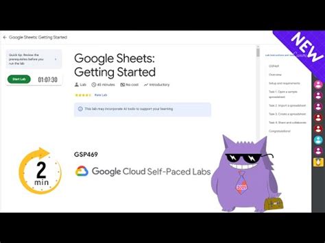 Google Sheets: Getting Started | #2025 | #GSP469 |#qwiklabs |Solution ...