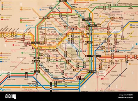 Tokyo Subway Map English Version