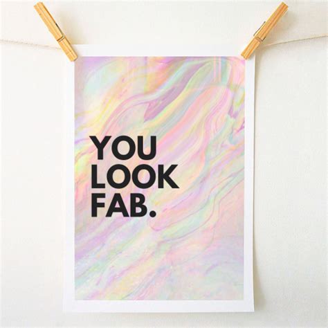 Funny Greeting Cards You Look Fab By Ohmc Designs Art Wow