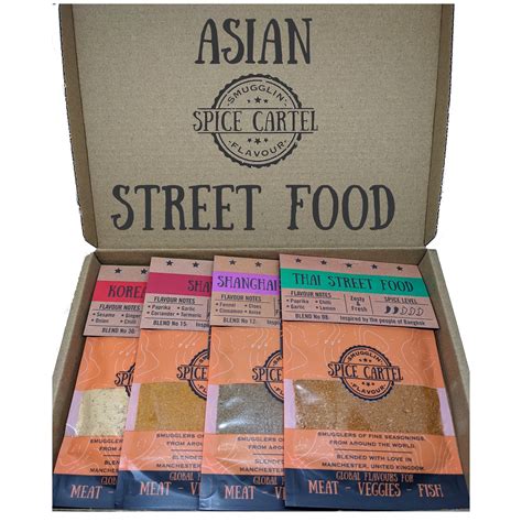 Asian Street Food Spice Blend Giftbox 4 X 35g Yumbles