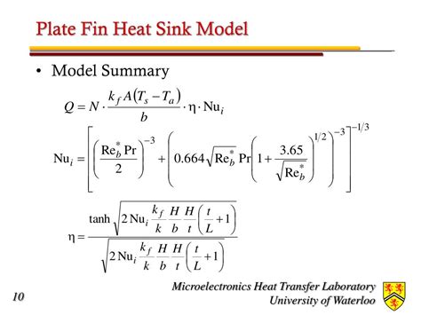 Ppt Analytical Modeling Of Forced Convection In Slotted Plate Fin