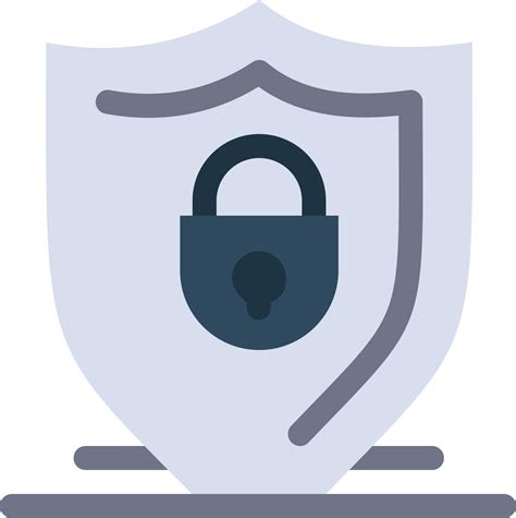 Internet Shield Lock Security Flat Color Icon Vector Icon Banner Template 19100092 Vector Art At