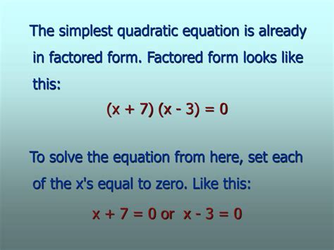 PPT Simple Quadratic Equations PowerPoint Presentation Free Download ID