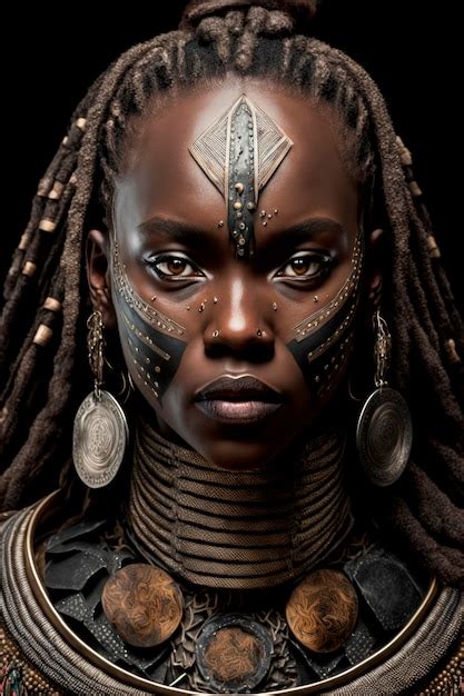 Reina Guerrera De Kenia Un Impresionante Retrato De Una Hermosa Mujer