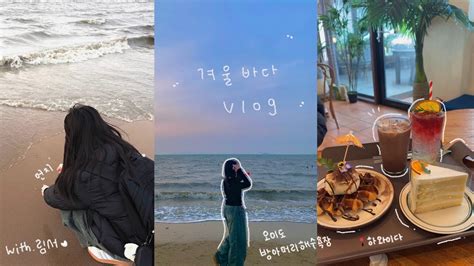 Vlog 고등학생 둘이 떠난 당일치기 바다 여행 🌊🐚 08브이로그 오이도 방어머리해수욕장 • 하와이다 카페 Youtube