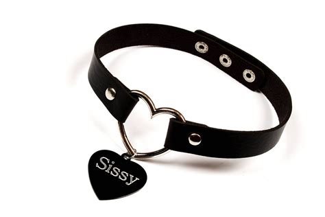 Sissy Collar Pretty Pink Collar For Sissies Bdsm Collar With Etsy