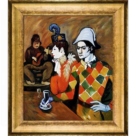 La Pastiche At The Lapin Agile By Pablo Picasso Athenian Gold King